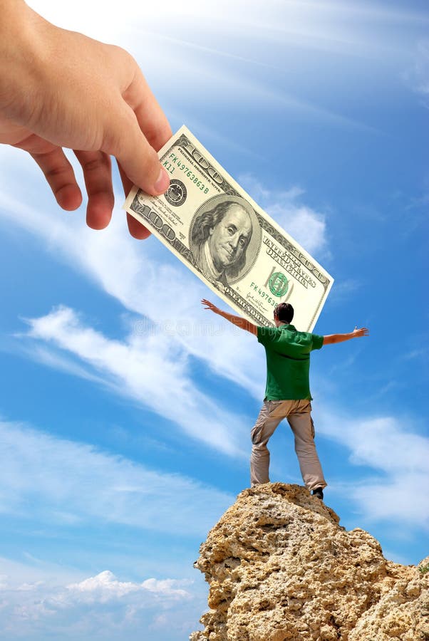 Geld-Berg stockbild. Bild von berg, geld - 22283361