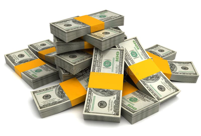 Geldhaufen stock abbildung. Illustration von rechnung - 14814529