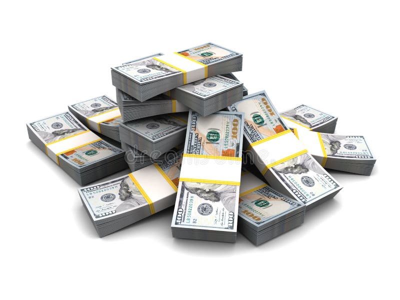 Geldhaufen stock abbildung. Illustration von geldscheine - 51139876
