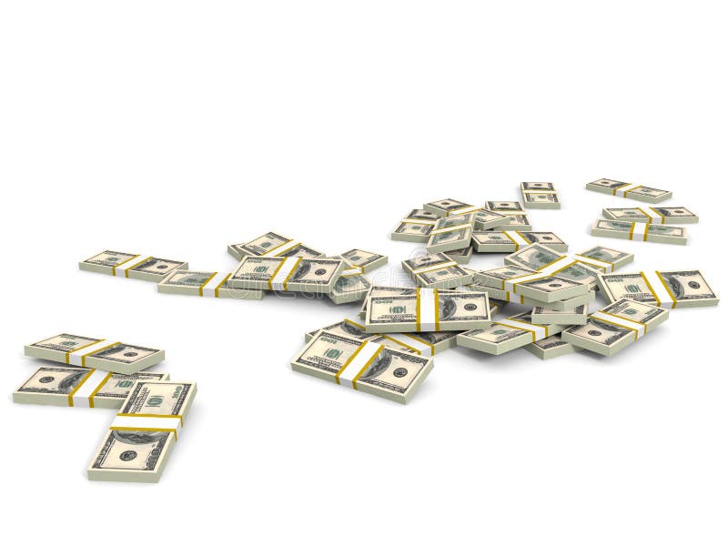 Geldhaufen stock abbildung. Illustration von rechnung - 14814529