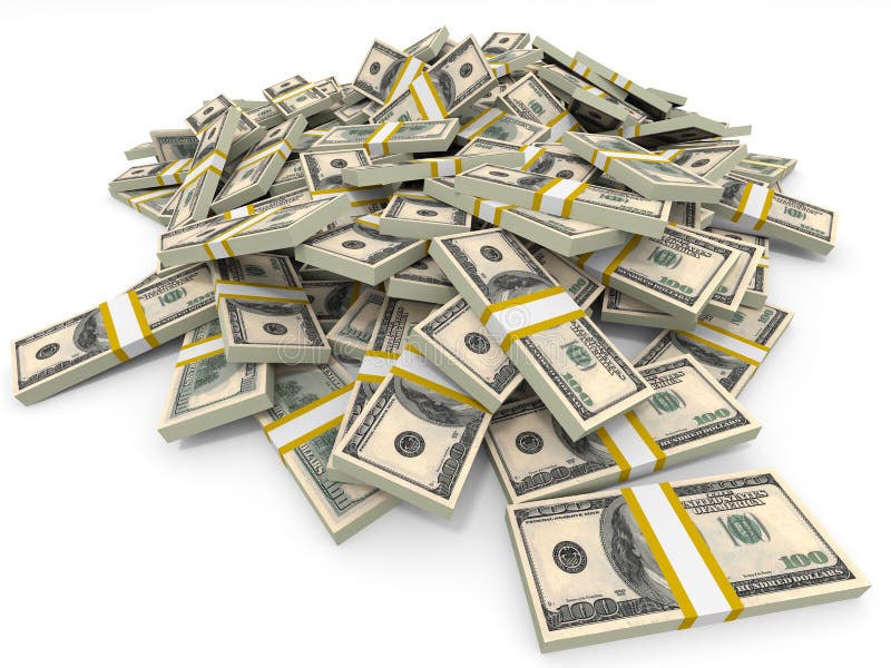 Geldhaufen stock abbildung. Illustration von rechnung - 14814529