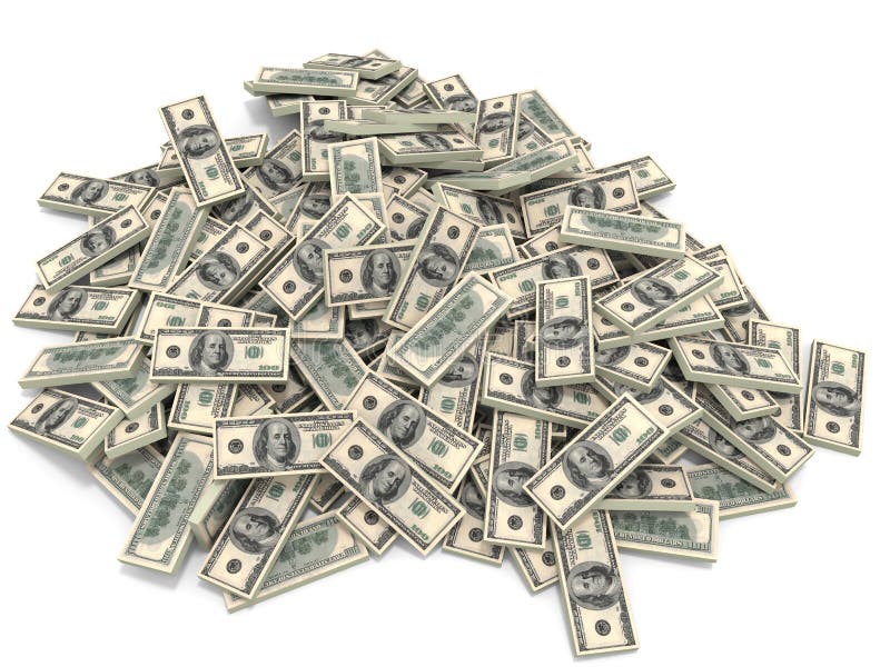 Geldhaufen stock abbildung. Illustration von rechnung - 14814529