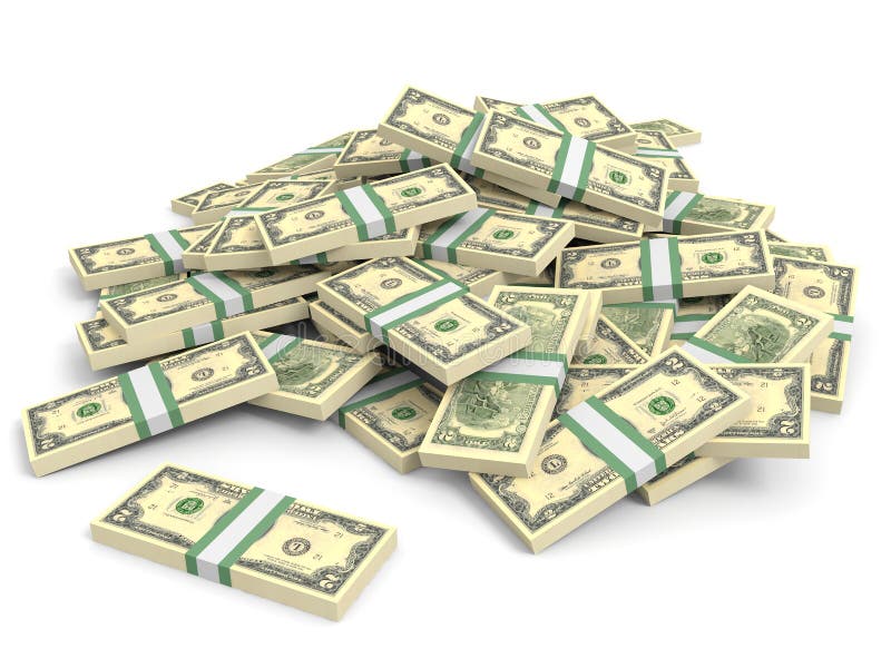 Geldhaufen Hundert Euro stock abbildung. Illustration von finanzen ...