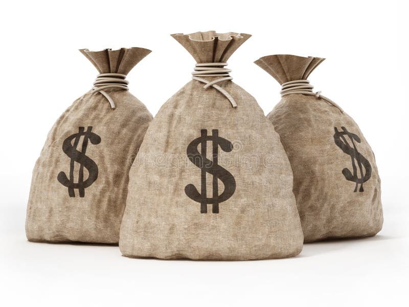 Ein Sack des Dollars vektor abbildung. Illustration von erfolg - 21230942