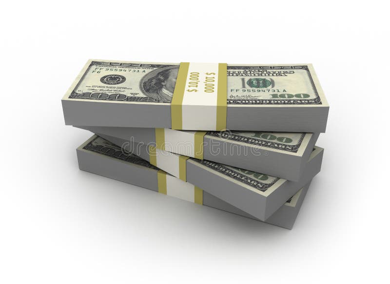 Geldstapel stock abbildung. Illustration von papier, anmerkung - 21263303