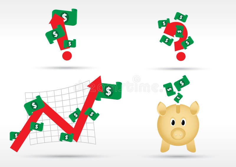 Geldsymbole vektor abbildung. Illustration von abbildung - 19391453