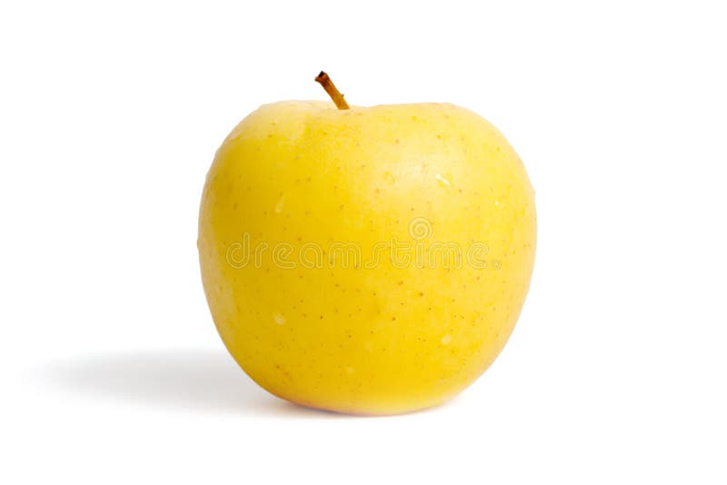 Gele appel. stock foto. Image of voorwerp, water, snack - 22907420