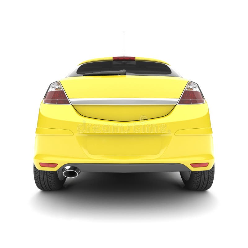 Gele auto stock illustratie. Illustration of vlot, glanzend - 20774098