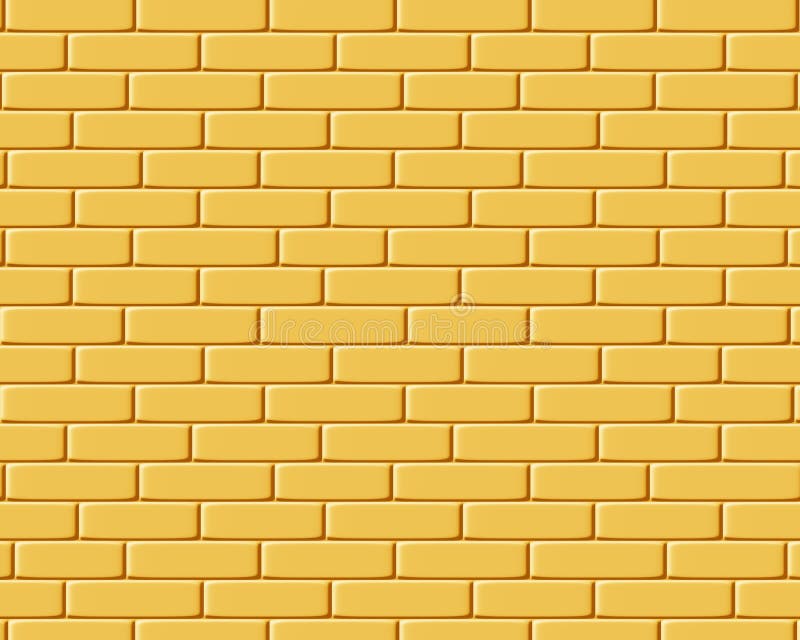 Gele Bakstenen, Achtergrondtextuur Stock Illustratie - Illustration of ...