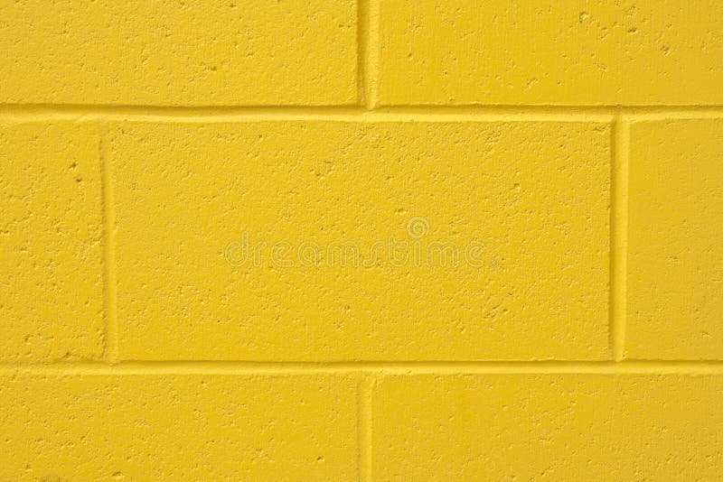 Gele Bakstenen Muurachtergrond Stock Foto - Image of gezamenlijk, verf ...
