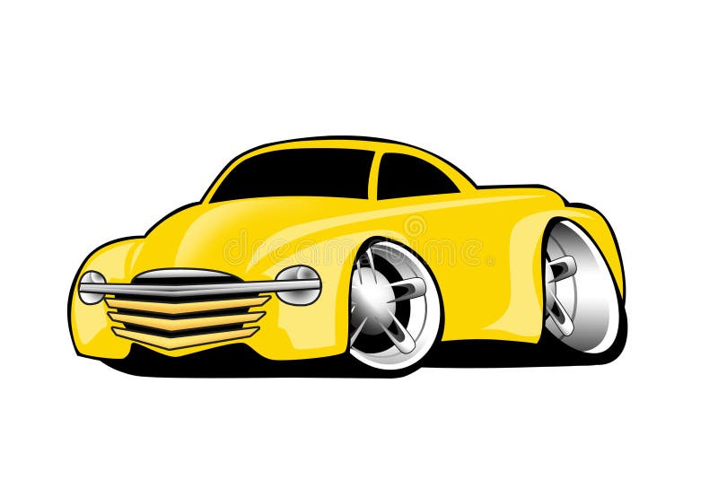 Gele Het Beeldverhaalillustratie Van Chevy SSR Stock Illustratie ...