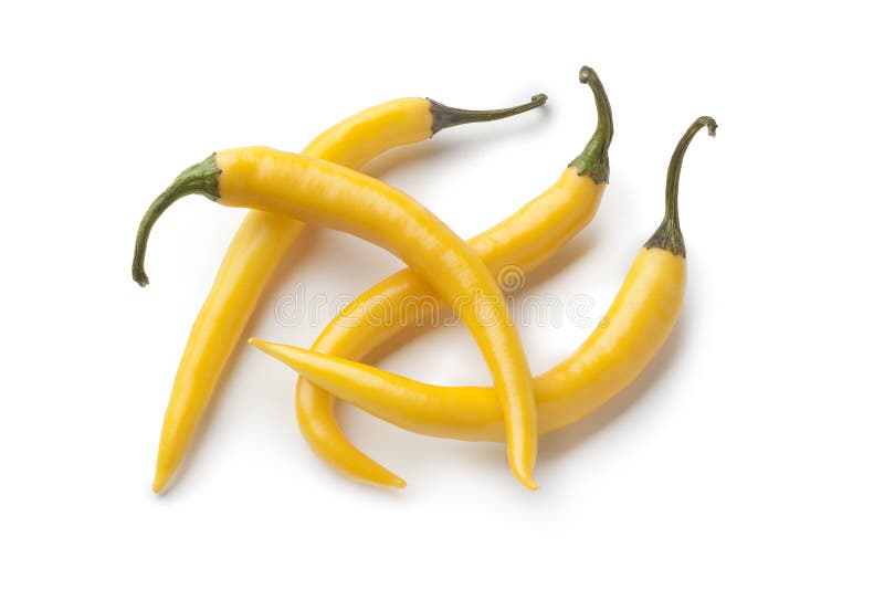 Gele hete peper stock afbeelding. Image of plantaardig - 16606927