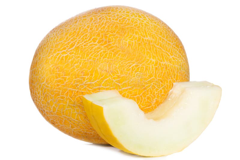 Gele meloen met plakken stock foto. Image of versheid - 15435788