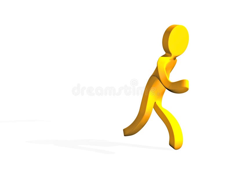 Gele mensen stock illustratie. Illustration of ruimte - 9110555