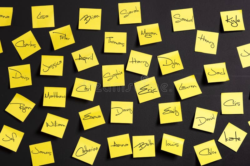 Gele nota's stock afbeelding. Image of idee, wijfje, kleur - 32445585