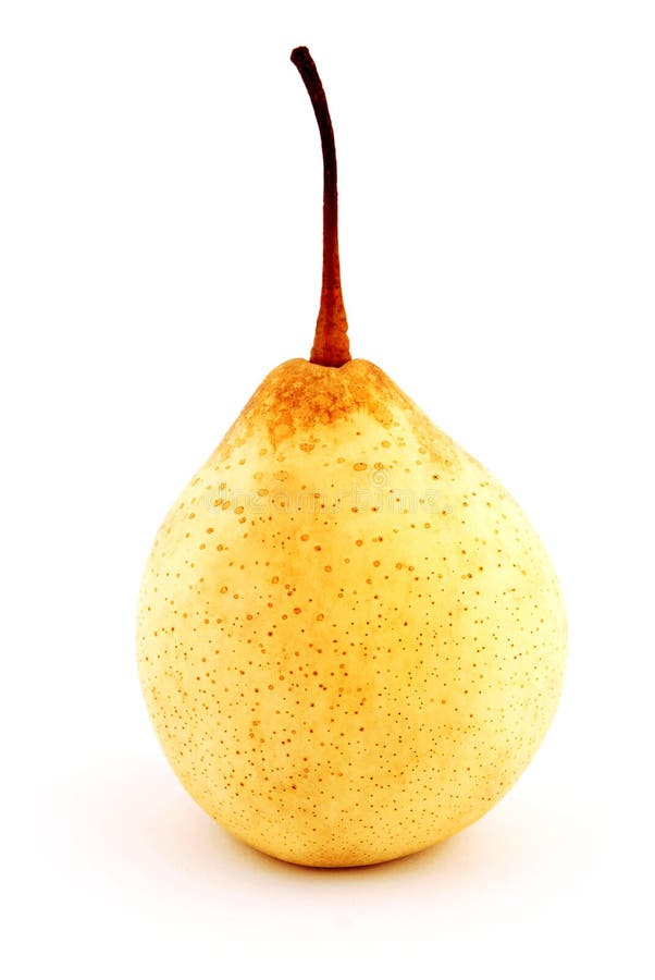 Gele peer stock afbeelding. Image of beeld, rood, voedsel - 17538467