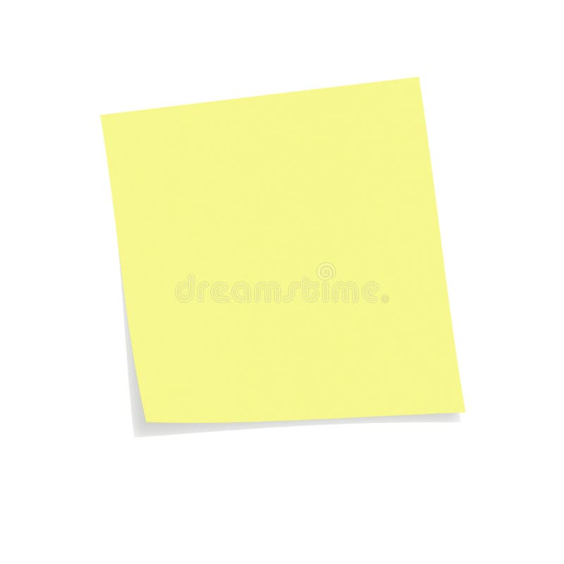 Gele post-itnota stock foto. Image of post, herinneren - 4916010