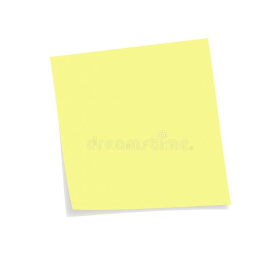 Gele post-itnota stock foto. Image of post, herinneren - 4916010