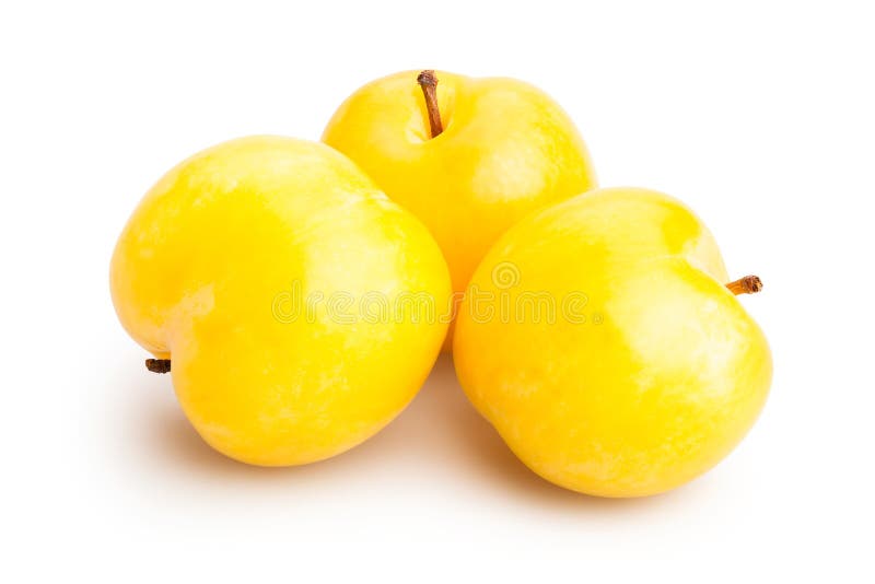 Gele pruim stock afbeelding. Image of helder, plak, half - 44152865