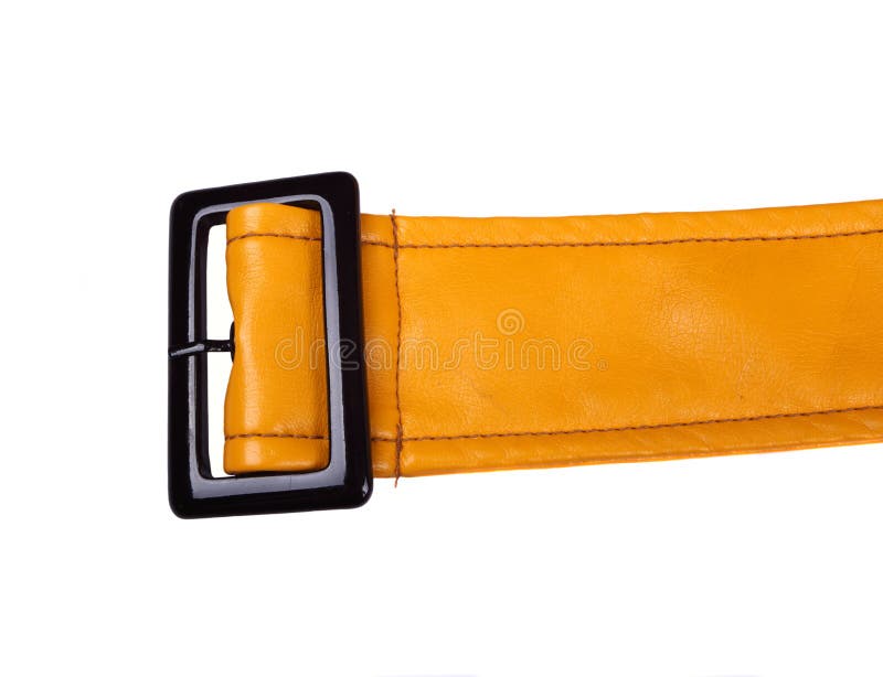 Gele riem stock afbeelding. Image of riem, enkelvoudig - 7660691