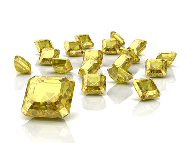 Gele saffier stock illustratie. Illustration of luxe - 31443291