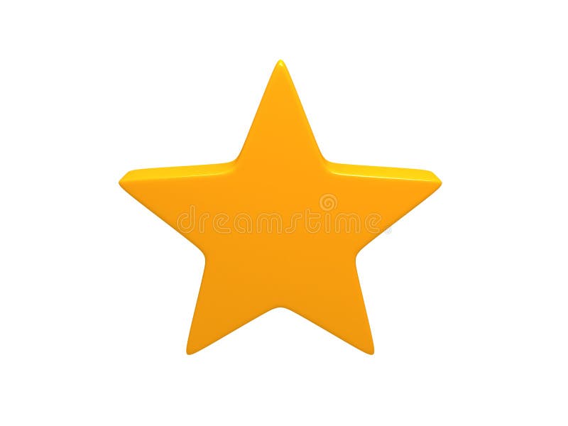 Gele ster stock illustratie. Illustratie bestaande uit goud - 10605225