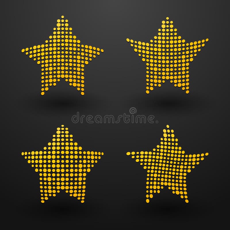 Gele sterren vector illustratie. Illustration of illustratie - 42090422