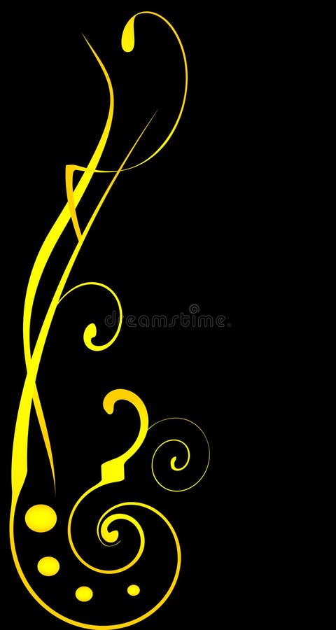 Gele vector overladen vector illustratie. Illustration of decor - 7056095