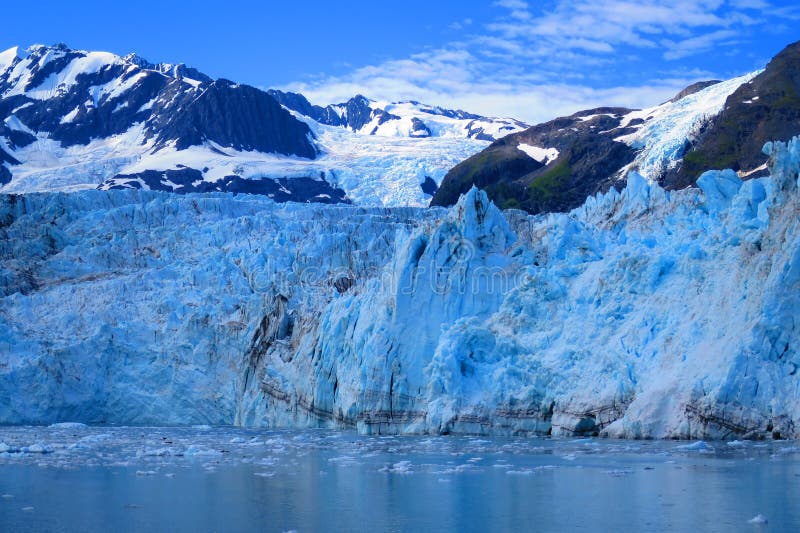 Geleira De Johns Hopkins No Parque Nacional De Baía De Geleira E Na ...