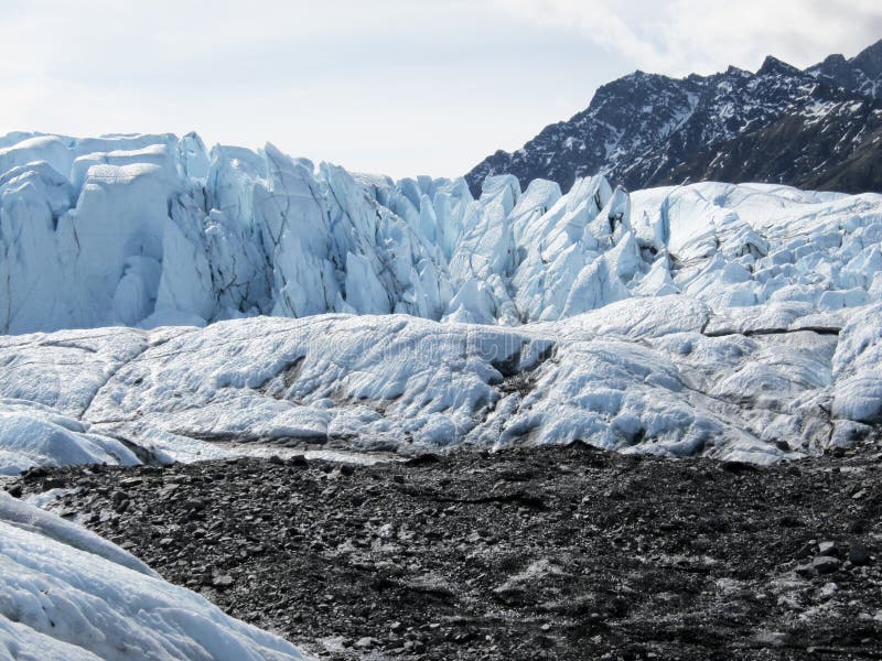 Geleira De Matanuska Em Alaska (EUA) Imagem de Stock - Imagem de gelado ...