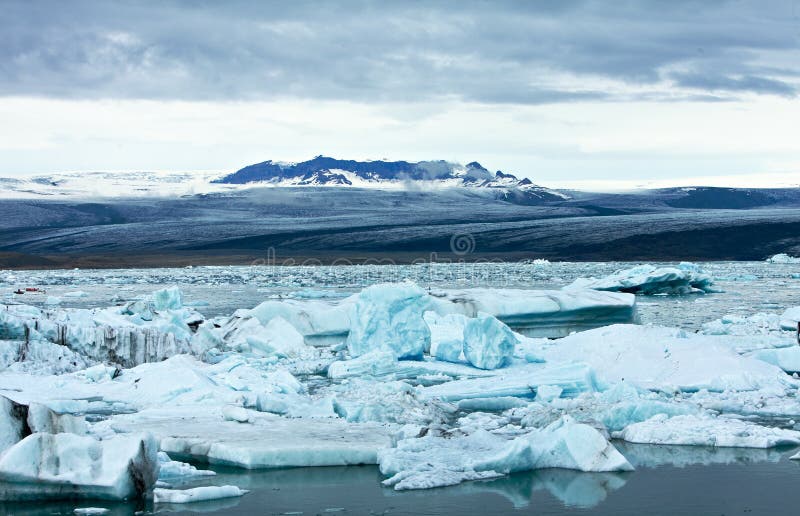 Geleira e iceberg imagem de stock. Imagem de lago, paisagem - 33432309