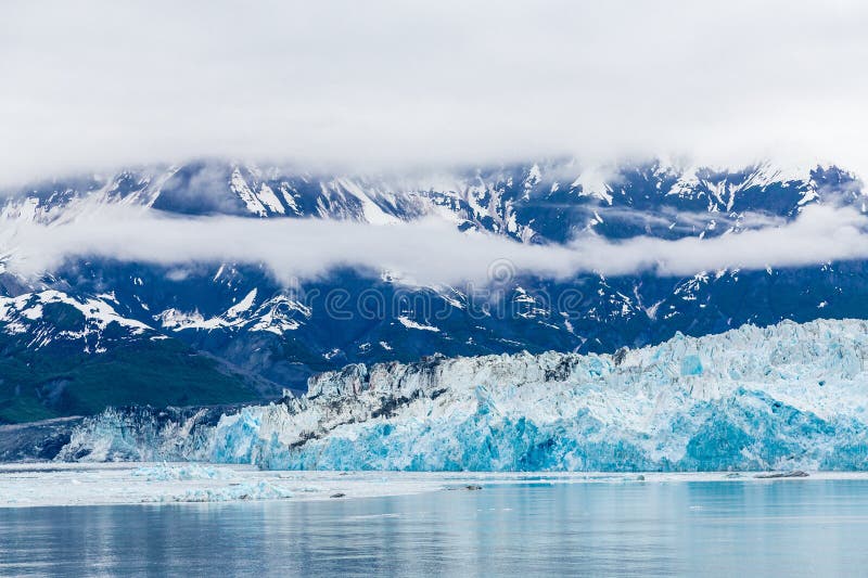 Gelo Azul Da Geleira De Hubbard Imagem de Stock - Imagem de turismo ...