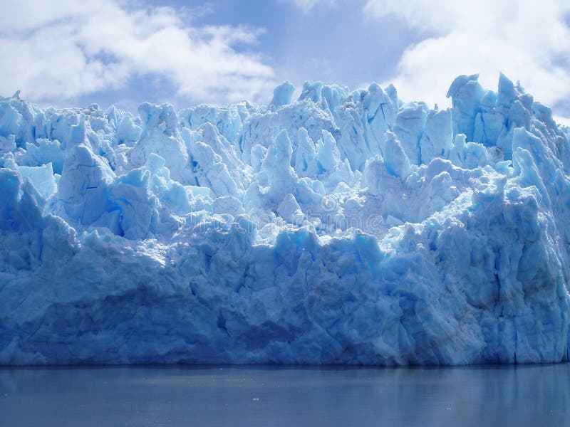 Gelo Da Geleira, O Chile Do Sul Imagem de Stock - Imagem de gelo, azul ...