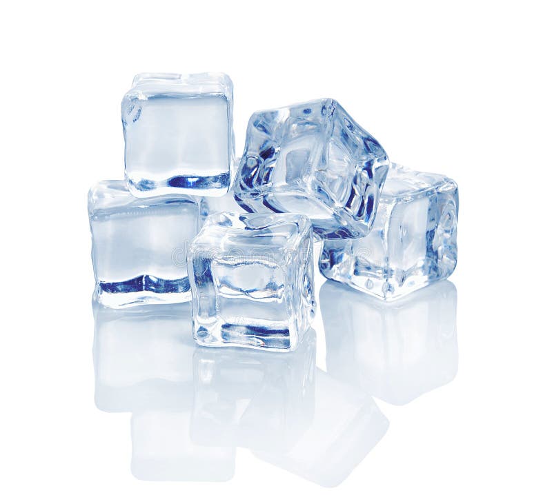 Gelo Isolado No Fundo Branco Foto de Stock - Imagem de refresque ...