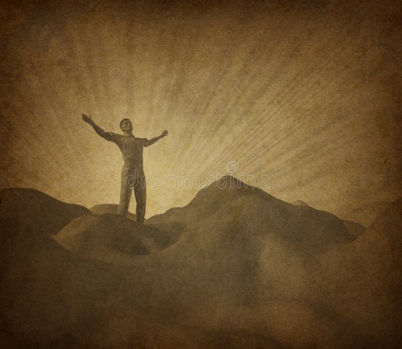 Geloof en godsdienst stock illustratie. Illustration of motivatie ...