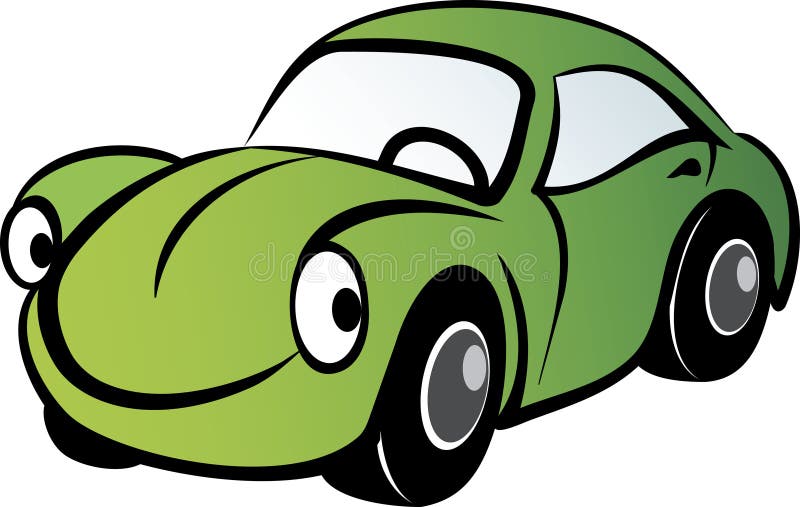 Leuke rode auto vector illustratie. Illustration of reis - 6973789
