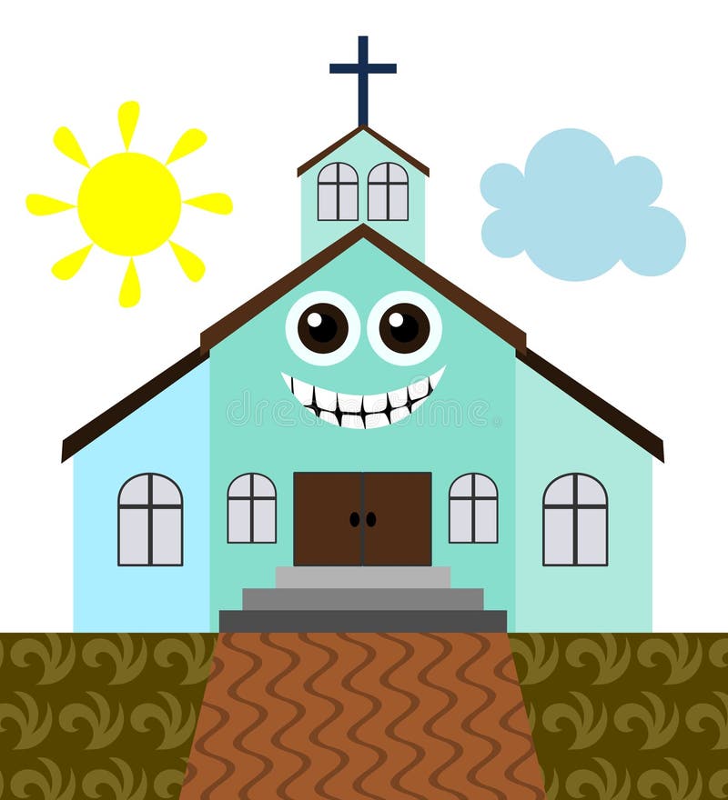 Laat naar kerk gaan stock illustratie. Illustration of katholiek - 21765852