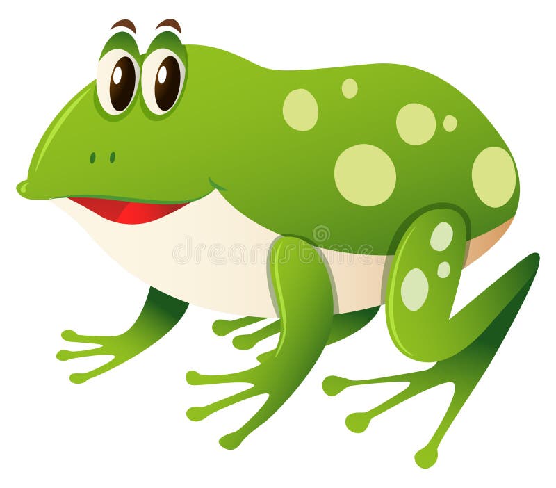 Gelukkige Springende Kikker Vector Illustratie - Illustration of ...