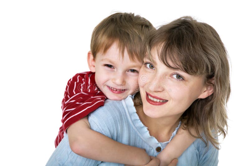 Gelukkige moeder met kind stock afbeelding. Image of samen - 6782397