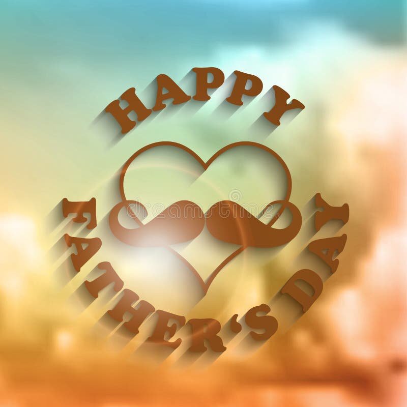 Gelukkige Vadersdag, Groetkaart Vector Illustratie - Illustration of ...