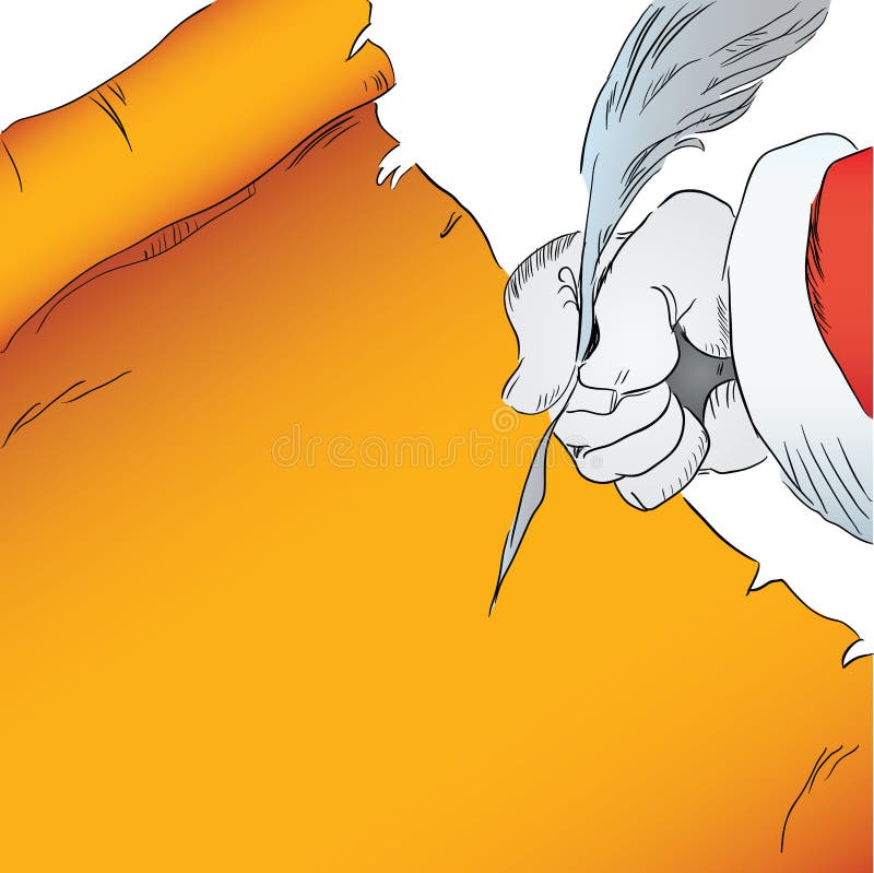 Gelukwensen op perkament vector illustratie. Illustration of lijn ...