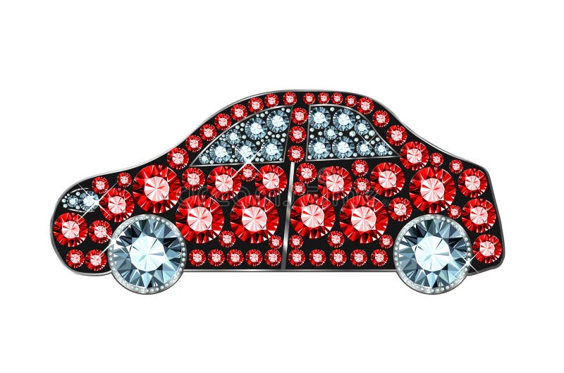 Gem Car stock vector. Illustration of diamond, accessory - 38367980