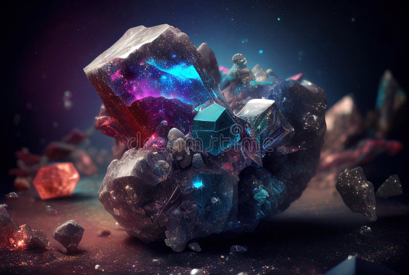 Gem of Extraterrestrial Origin in Space, Natural Resource from Another ...