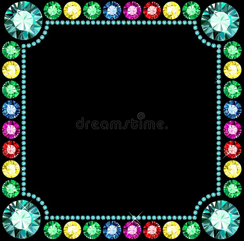 Ruby gem frame stock vector. Illustration of elegance - 7561568