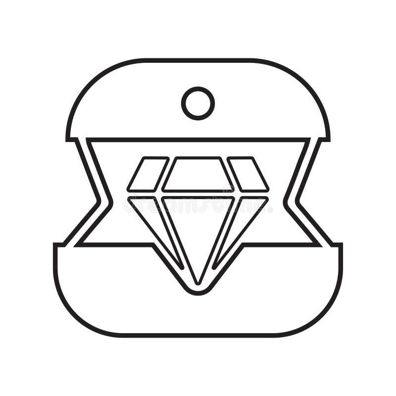 Gem, Gemstone, Jewelry Line Icon. Outline Vector Stock Vector ...