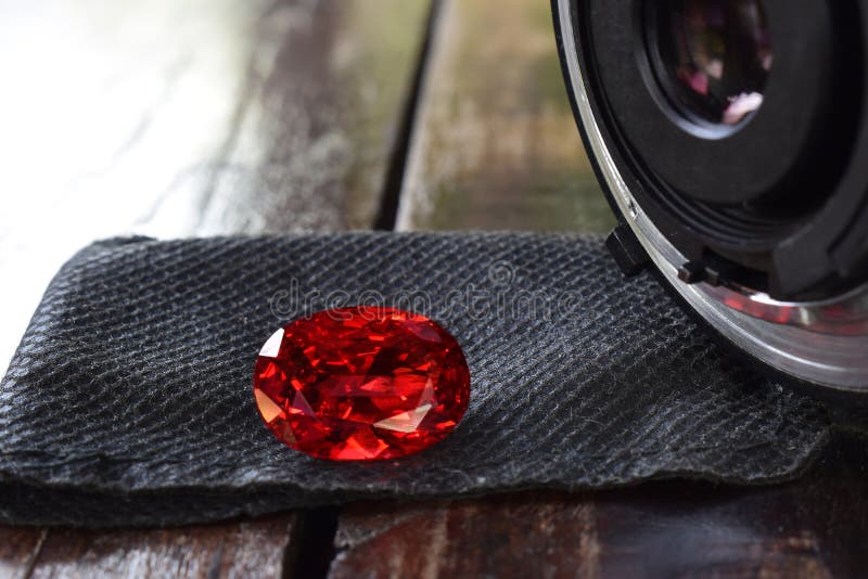 Gem and Jewelry Real Ruby Red with a Rare Luster, Expensive Stock Image ...