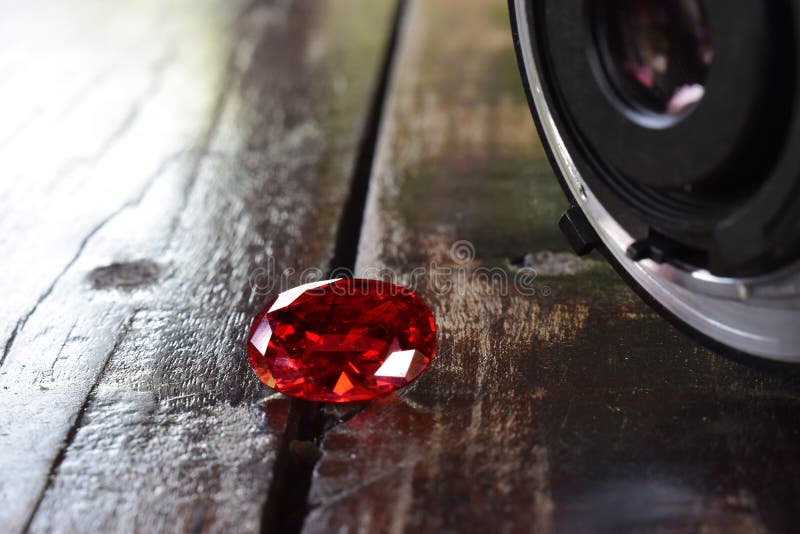Gem and Jewelry Real Ruby Red with a Rare Luster, Expensive Stock Image ...