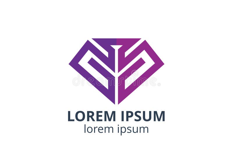 Gem logo stock vector. Illustration of geometric, logo - 177890694