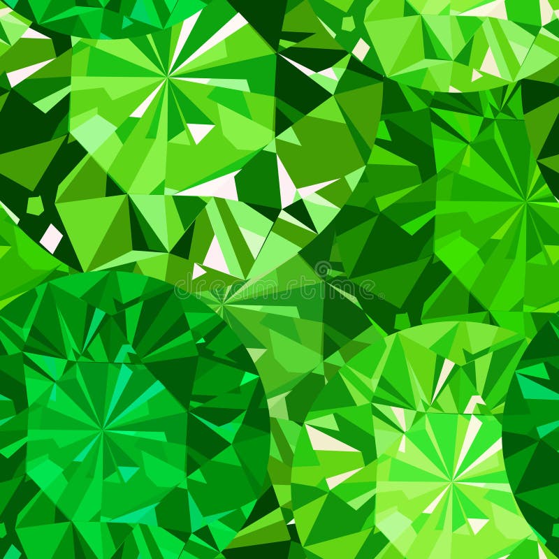 Pattern in Emerald Green, Thin Elegant Lines Stock Vector ...