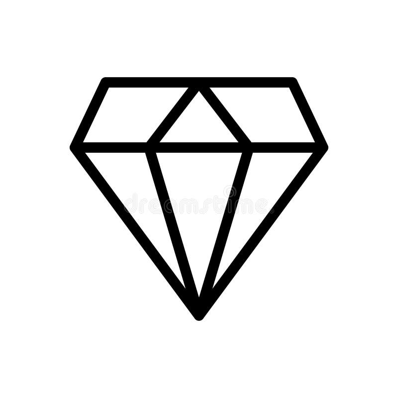 Gem setting thin line icon stock vector. Illustration of gemstone ...